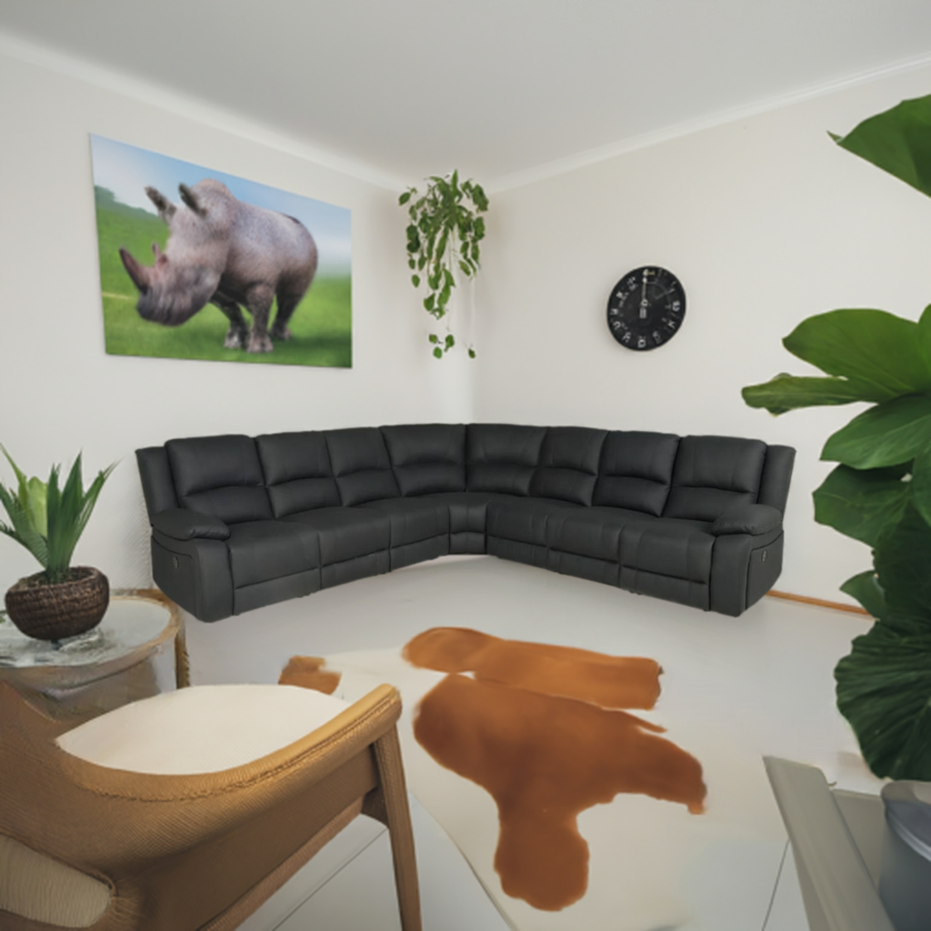 Capital Corner Modular Rhino Suede Fabric Electric Recliner Lounge Jet ...