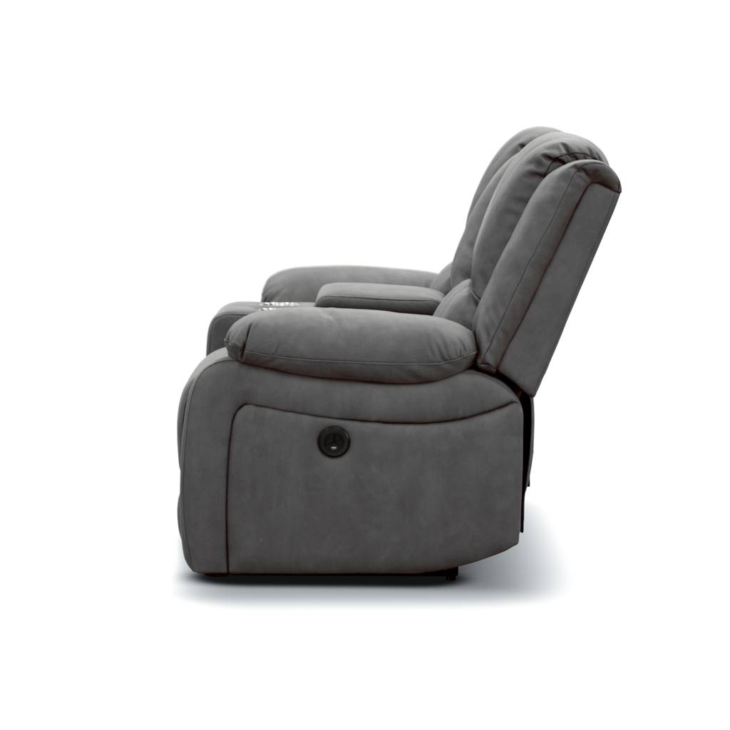 Capital Corner Modular Rhino Suede Fabric Electric Recliner Lounge Jet ...